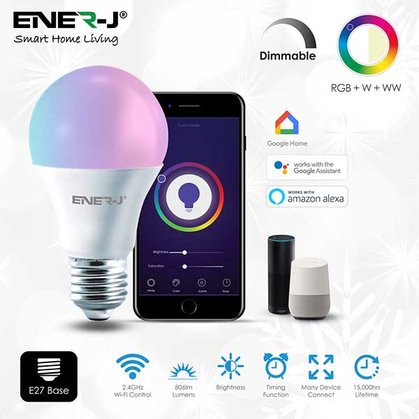 Smart Dimmable RGB LED Light Bulb - Lighting and Interiors